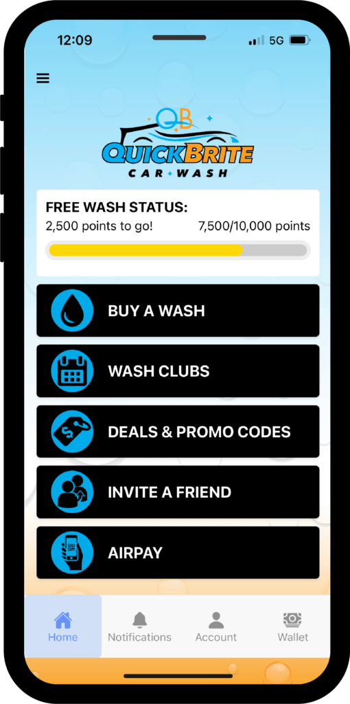 Get FREE Car Washes with Our APP | QuickBrite Car Wash | Avon, OH